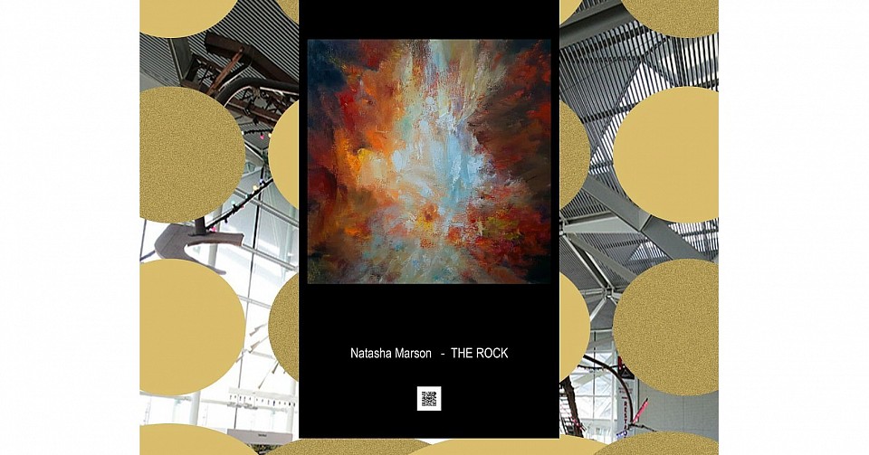 Wonder World abstract paintings by an artist Natasha Marson.